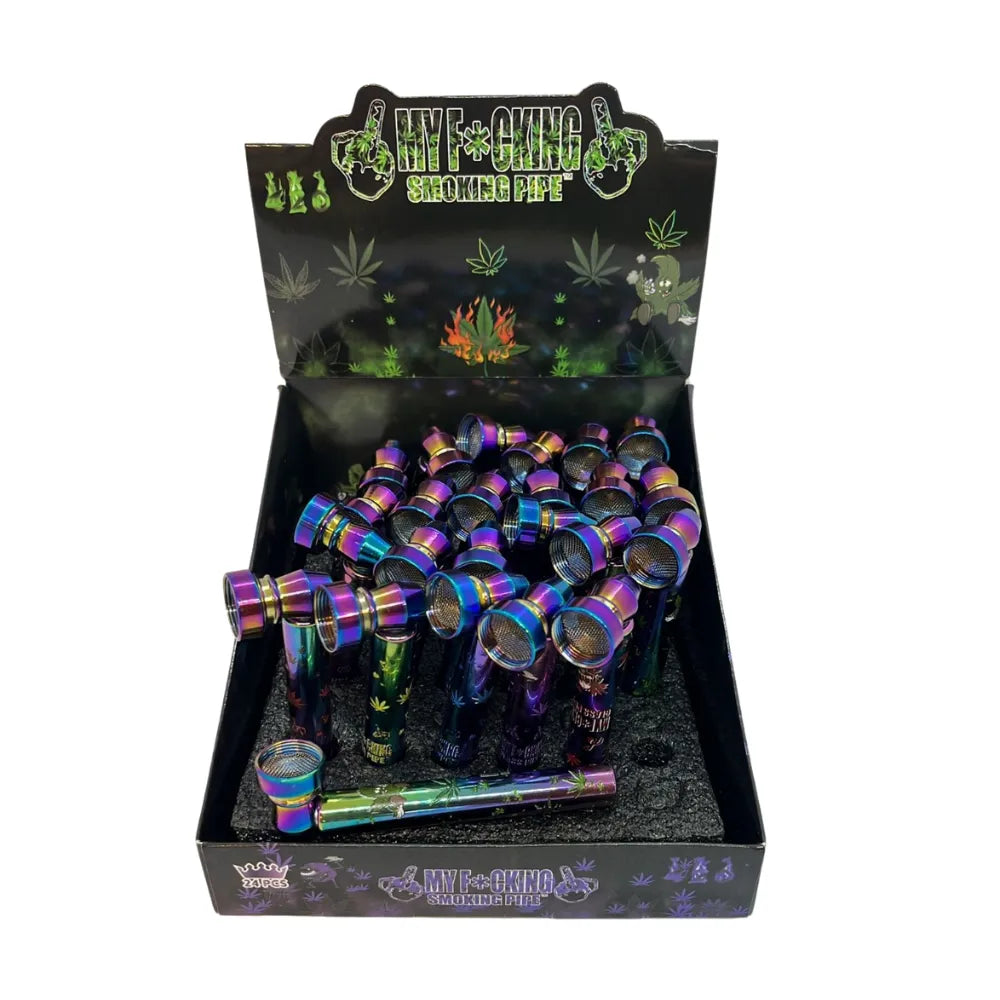 Wholesale High-Quality Metal Rainbow Pipes 24pcs | UK Vape Supply – UK ...